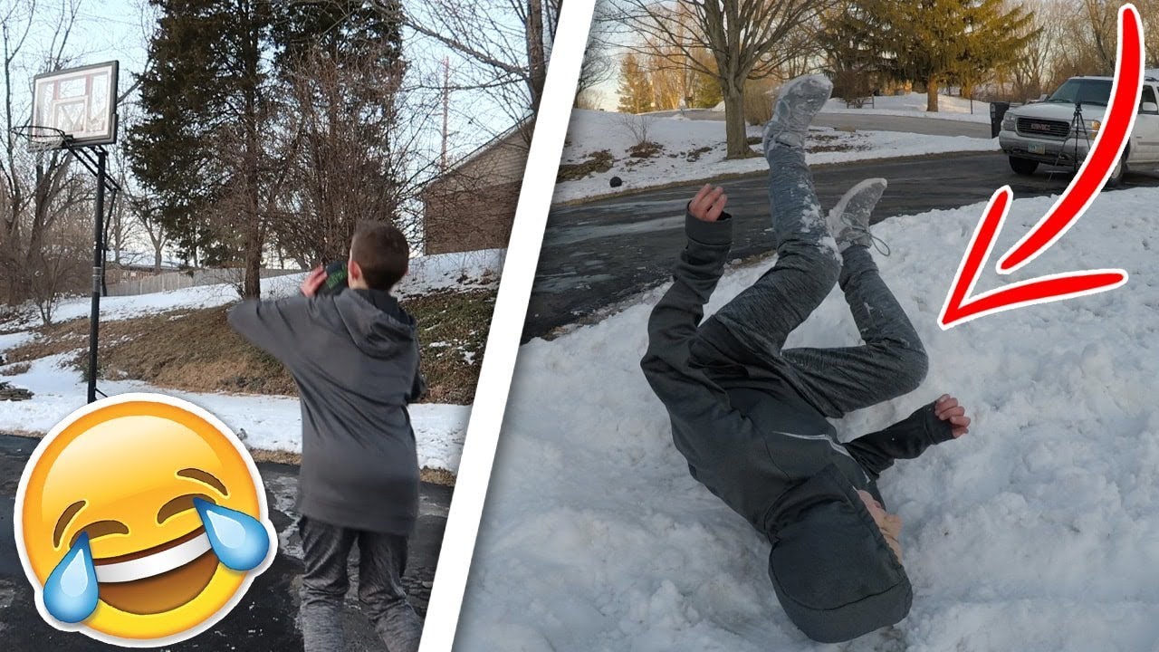 *INSANE* 3 POINT BASKETBALL SNOW FORFEIT!!! - YouTube