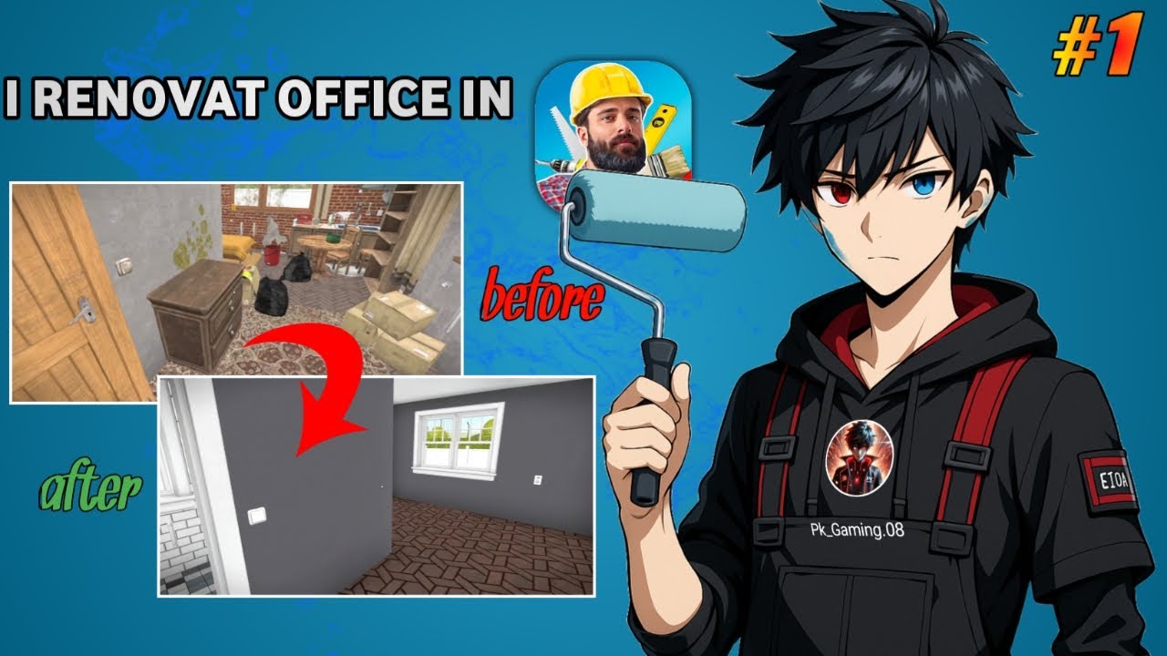 “Renovating the Perfect Office Setup in House Flipper | Before & After ...