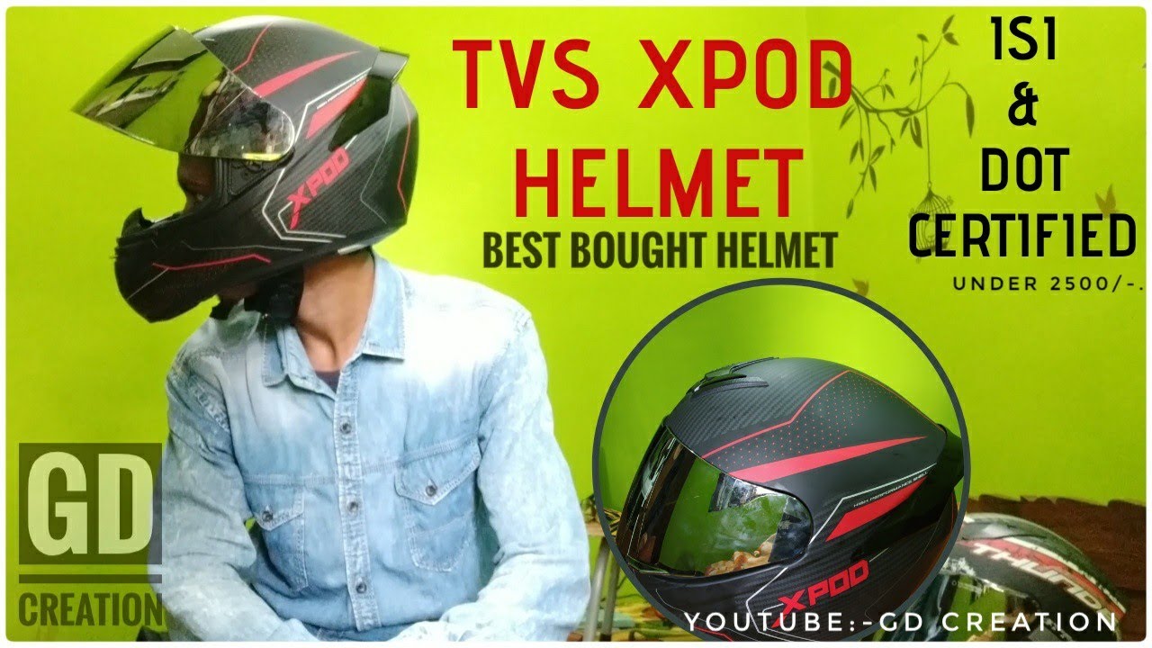 Unboxing TVS XPOD helmet |best bought helmet at 2500/-with DOT ...