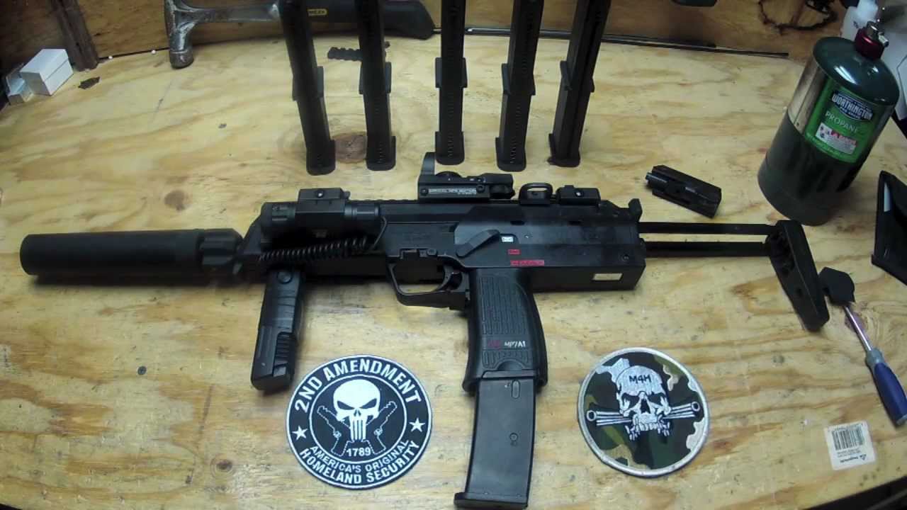 Mp7 Airsoft Gun With Silencer