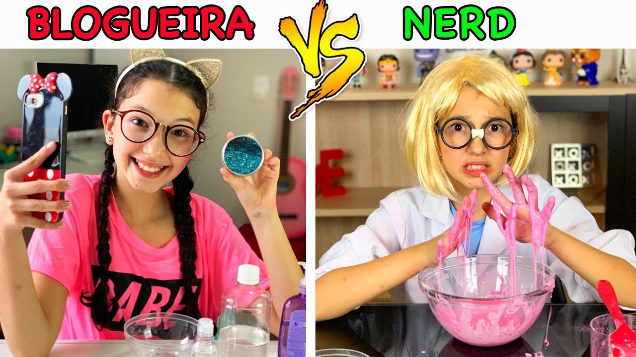 TIPOS DE CRIANÇAS FAZENDO SLIME #2 NERD VS BLOGUEIRA VS FOLGADA ...