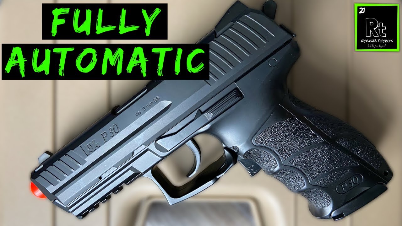 HK P30 Electric Blowback Airsoft bb gun **Unbox & Review** - YouTube