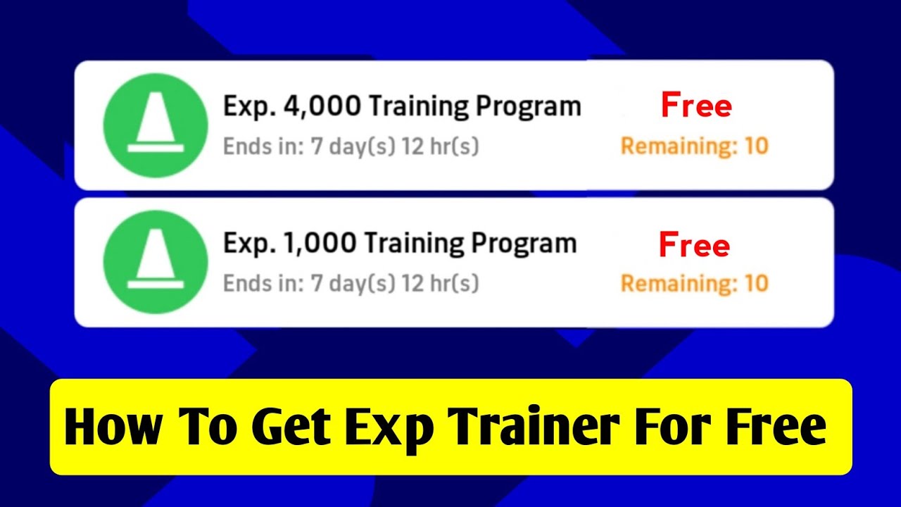 How To Get Exp Trainer in eFootball 2023 Mobile - YouTube