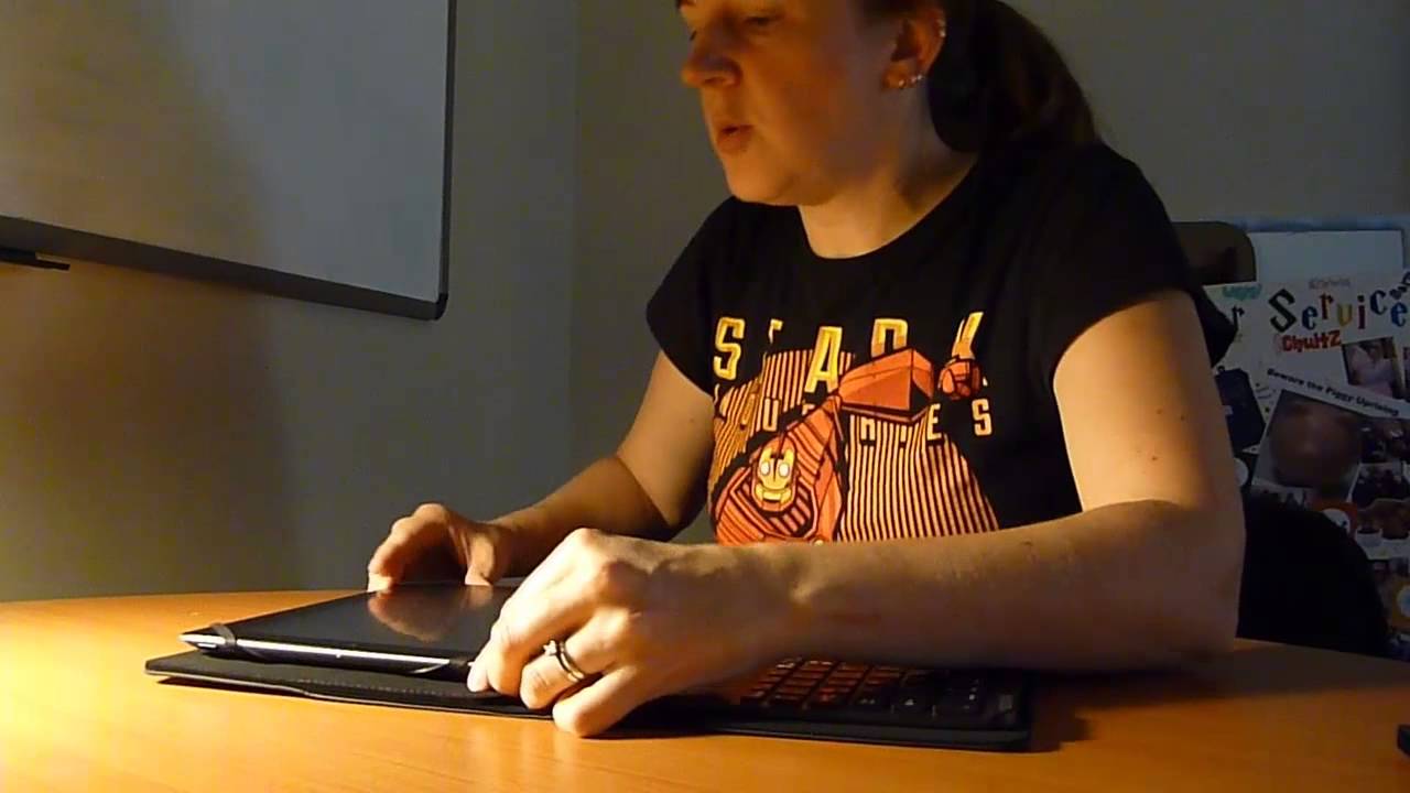 M-Edge StealthPro Keyboard Folio for 10- Tablets - YouTube