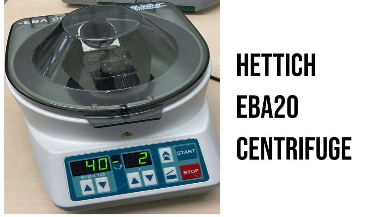Hettich EBA 20 Centrifuge detail review - YouTube