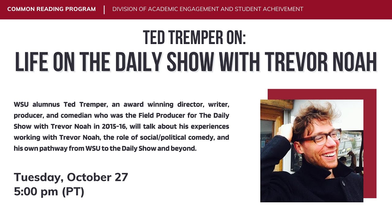 Ted Tremper On: Life On The Daily Show With Trevor Noah - YouTube
