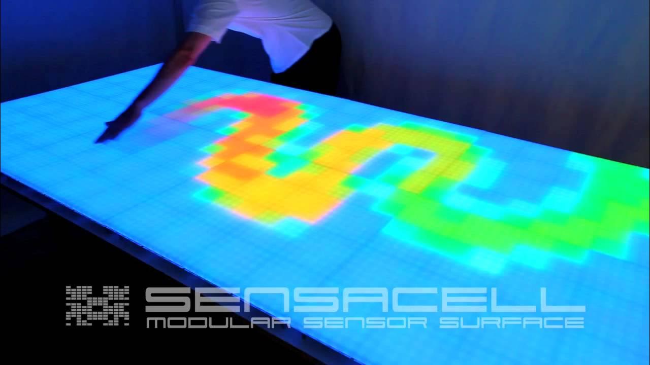 Sensacell - Interactive LED Table RGB - Movie 1 - YouTube