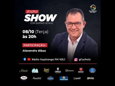Papo Show com Gustavo Scholz - Alexandre Ribas - YouTube