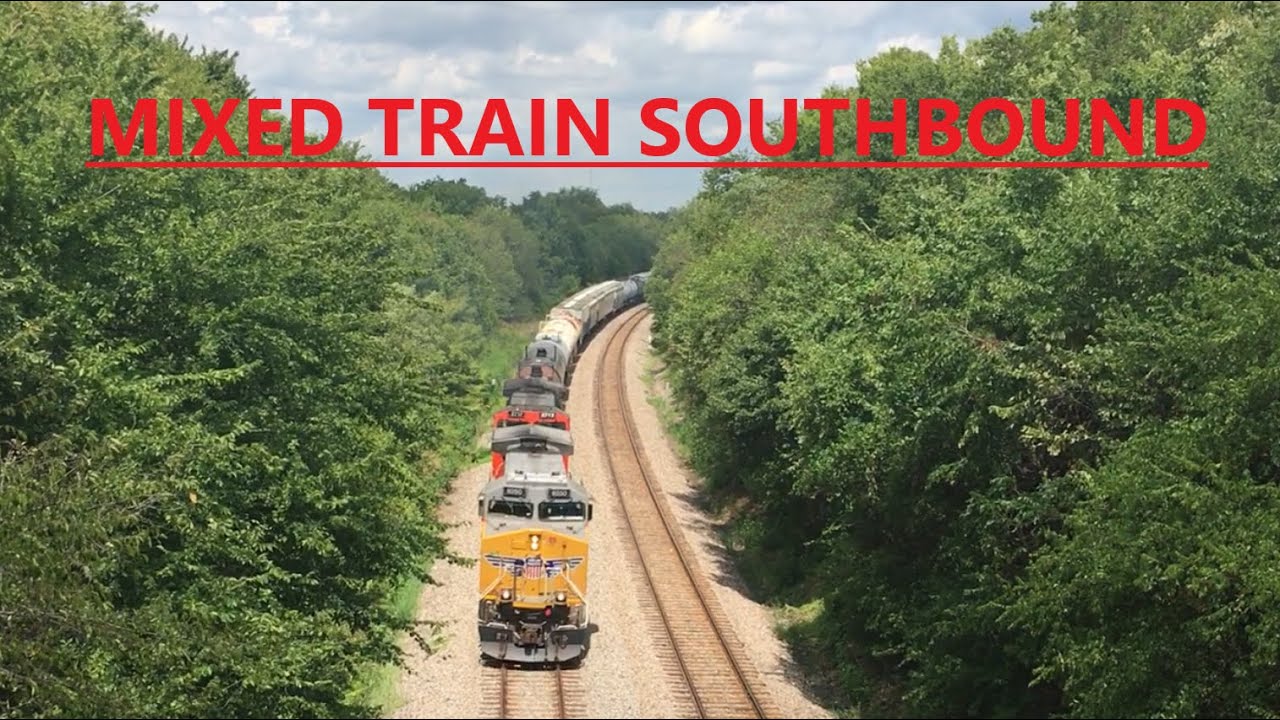 Mixed Train Southbound - YouTube