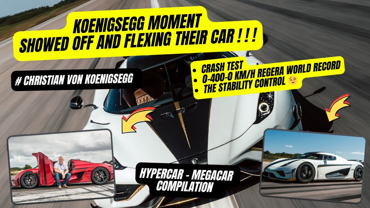 Koenigsegg moment they Showed Off and Flex their car (Crash test, 0-400 ...