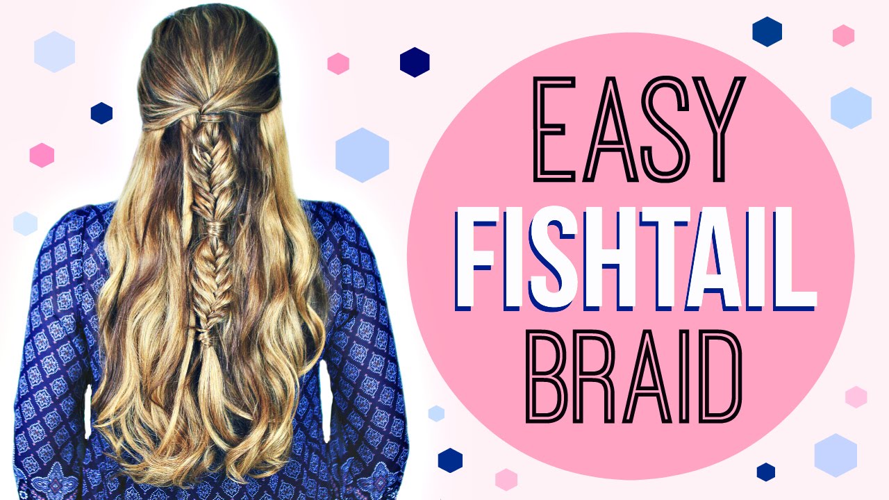 Easy Fishtail Braided Hairstyle Tutorial for School! | Jessica Reid ...