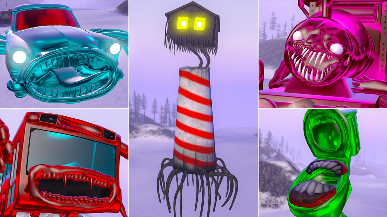 Lighthouse Head Vs Choo Choo Charles Bus Eater Car Eater Toilet Head