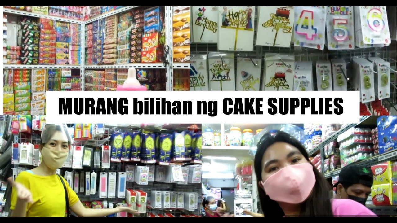 (VLOG 1) MURANG BILIHAN NG CAKE SUPPLIES: MARSHMALLOW, CANDIES, CAKE ...