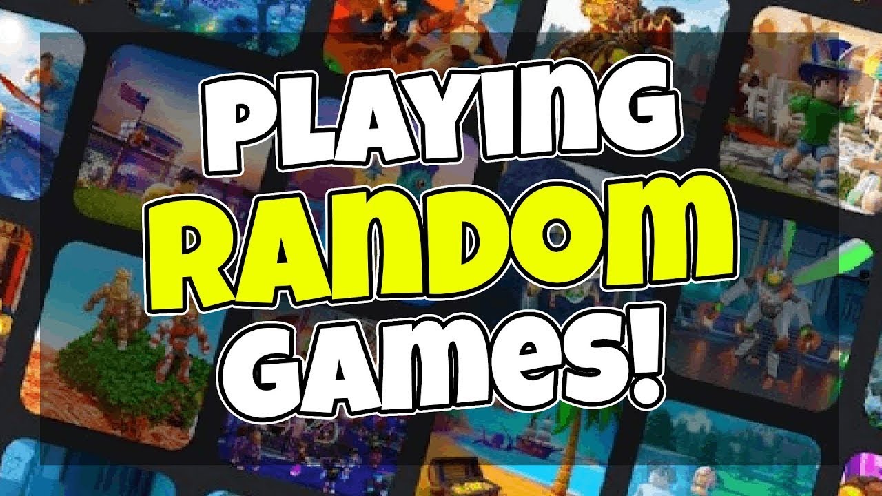 playing random roblox game - YouTube