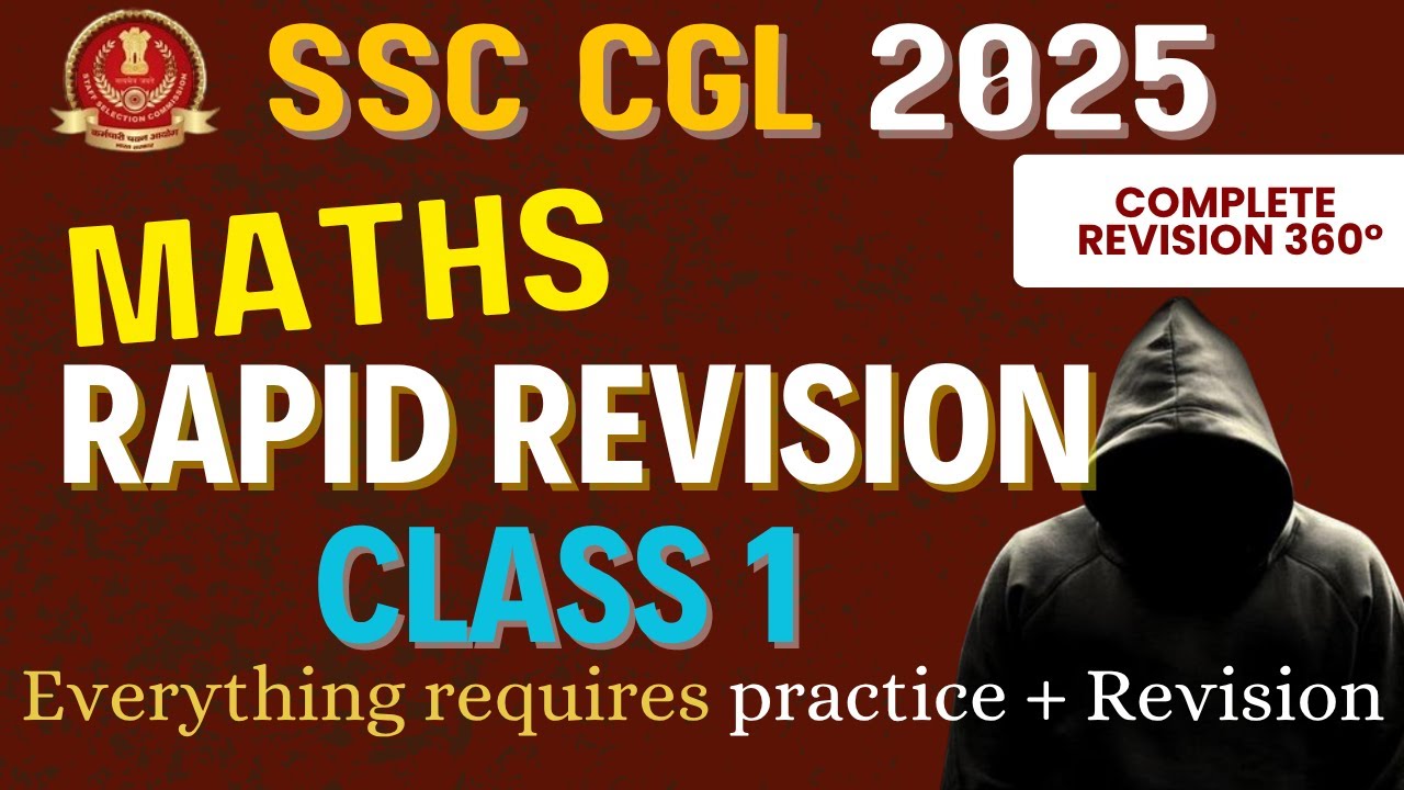 Math Formula Revision for SSC CGL 2025 | RAPID REVISION CLASS 1 #maths ...