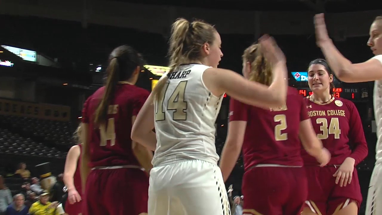 Wake Forest Women's Basketball vs. Boston College Highlights - YouTube