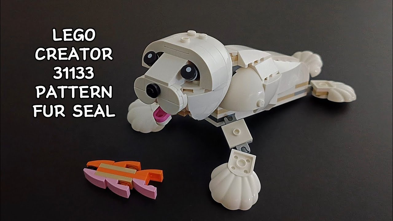 LEGO CREATOR 31133 3 IN 1 SPEED BUILD PATTERN FUR SEAL 乐高 创造系列 快速组装海狗 ...