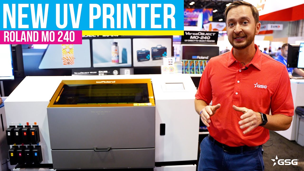 Roland's LATEST UV Printer | ROLAND VersaObject MO 240 - YouTube