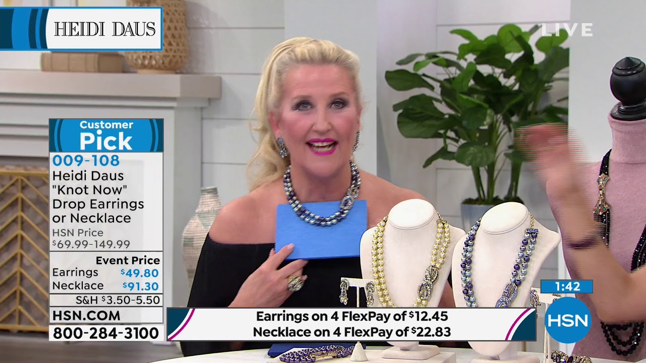 Heidi Daus "Knot Now" Crystal Drop Earrings - YouTube
