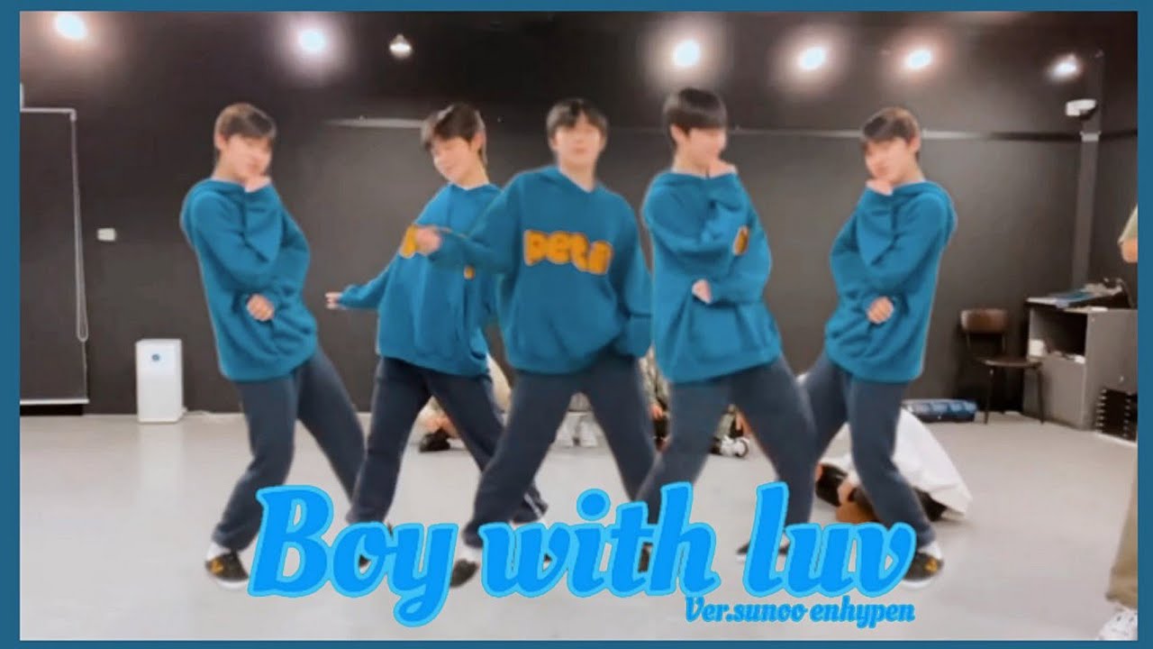 enhypen sunoo dancing to boy with luv by BTS - YouTube