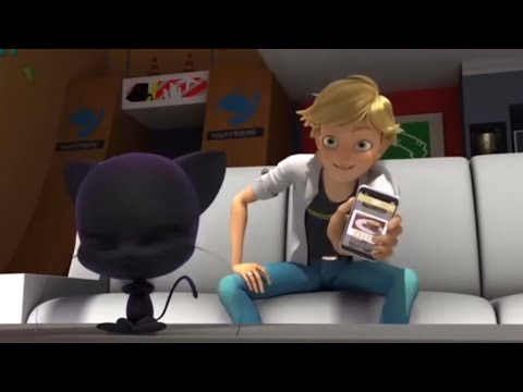 Adrien bribing Plagg with cheese - YouTube