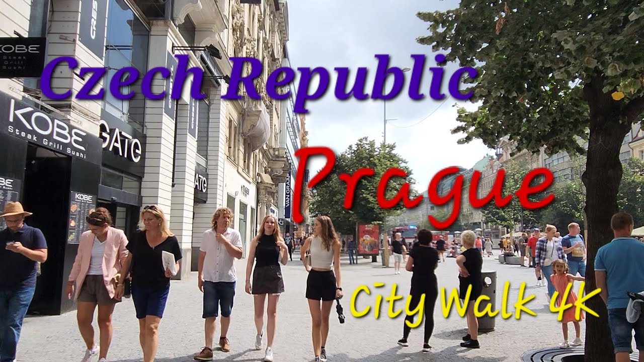 Prague City Walking Tour | Prague | Shopping Street | Czech Republic ...