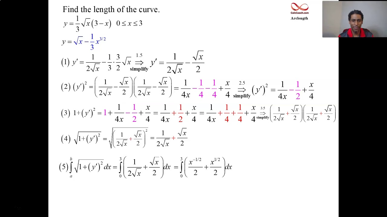 Arclength Example 3 - YouTube
