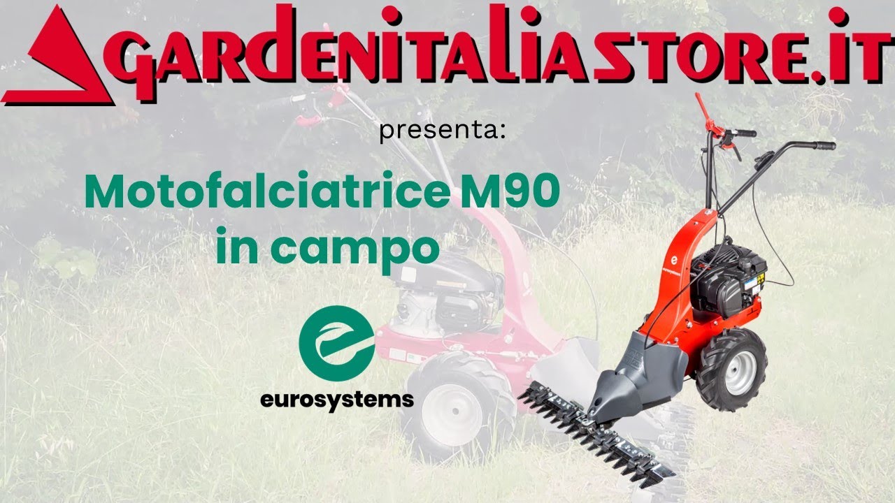 Motofalciatrice EUROSYSTEMS mod. M90, semovente con barra falciante da ...