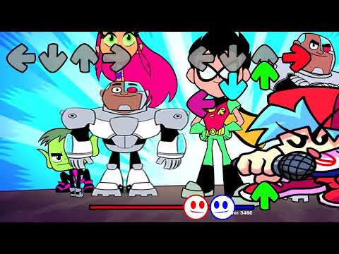 Friday Night Funkin’ Vs. CYBORG MOD (Teen titans go!) Fnf mod poop time mod