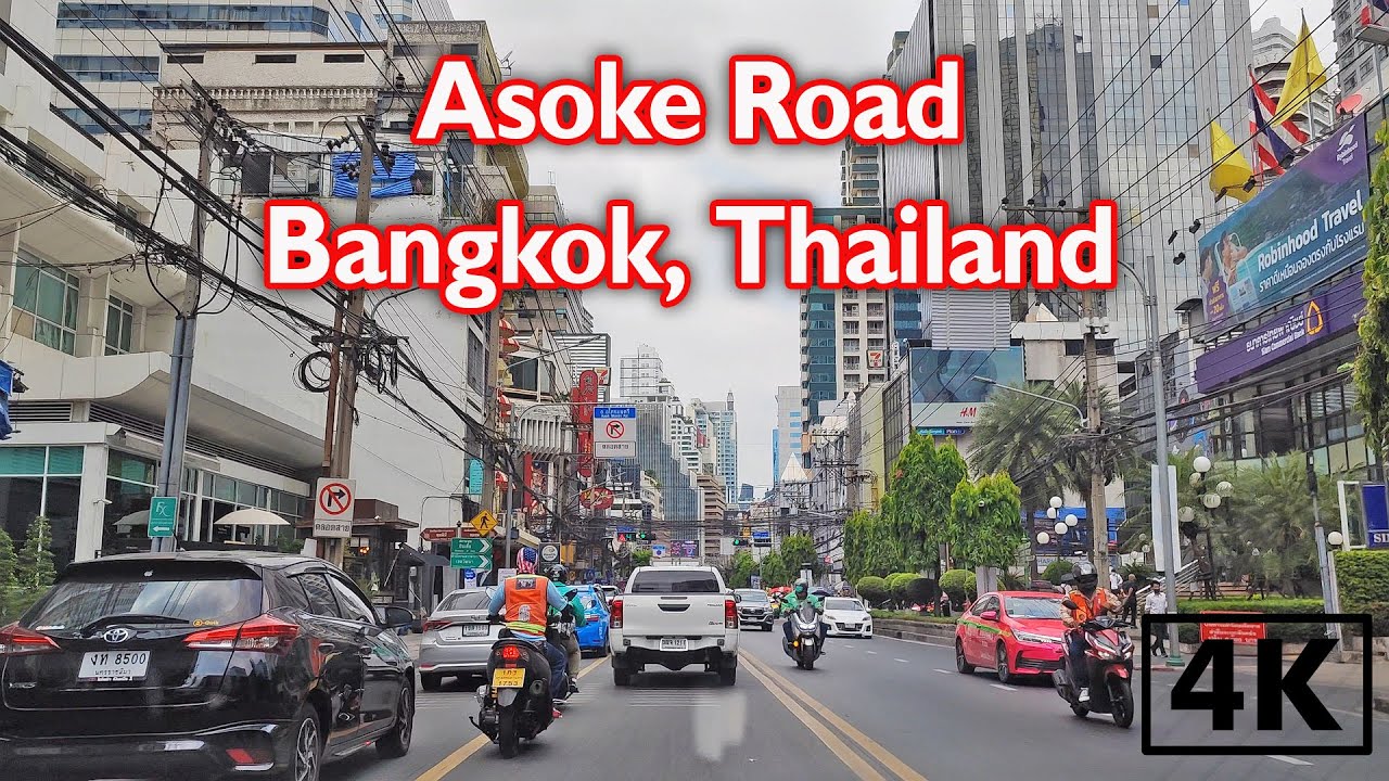 Asoke Road, Bangkok, Thailand / ถนนอโศกมนตรี กรุงเทพมหานคร - YouTube