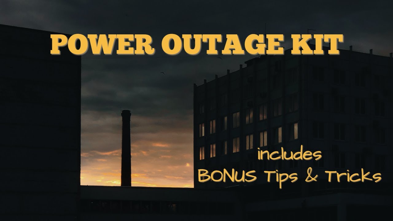 Make your own POWER OUTAGE KIT - Plus bonus tips & tricks! - YouTube