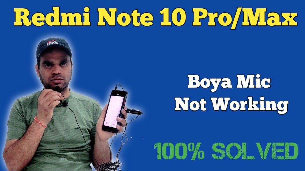 Redmi note 10 pro max boya mic not support fix it | boya mic not ...