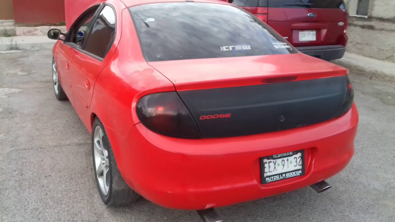 mi ex dodge neon 2000 modificado con turbo srt4 y doble árbol. - YouTube