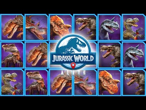 ALL RARE HYBRIDS (JURASSIC WORLD ALIVE) - YouTube