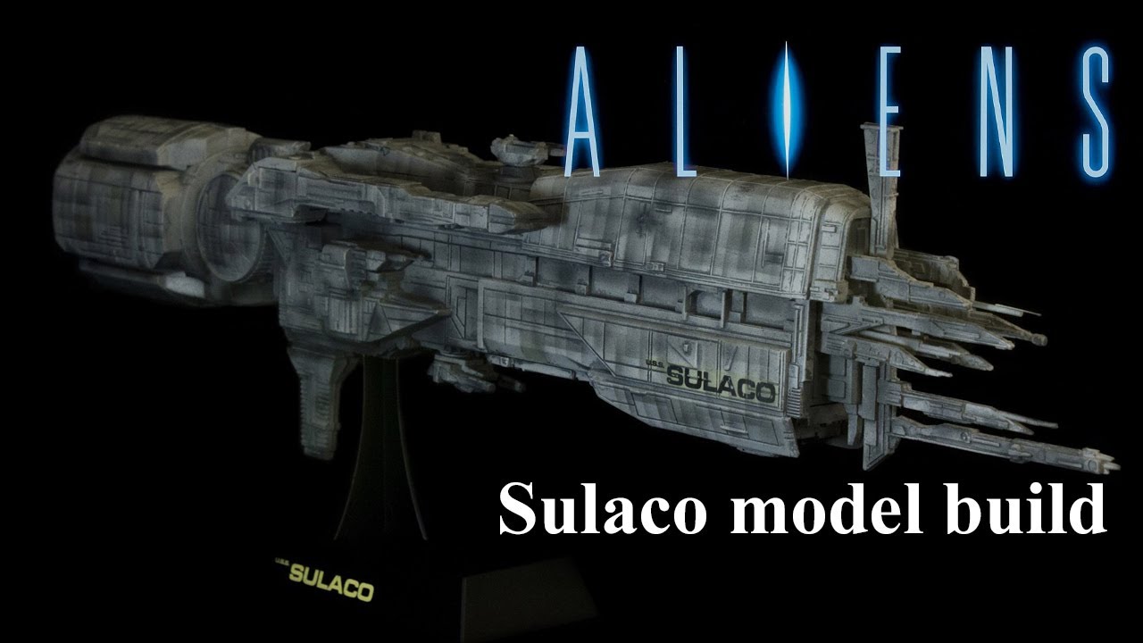 "Aliens" Sulaco Model final paint - YouTube
