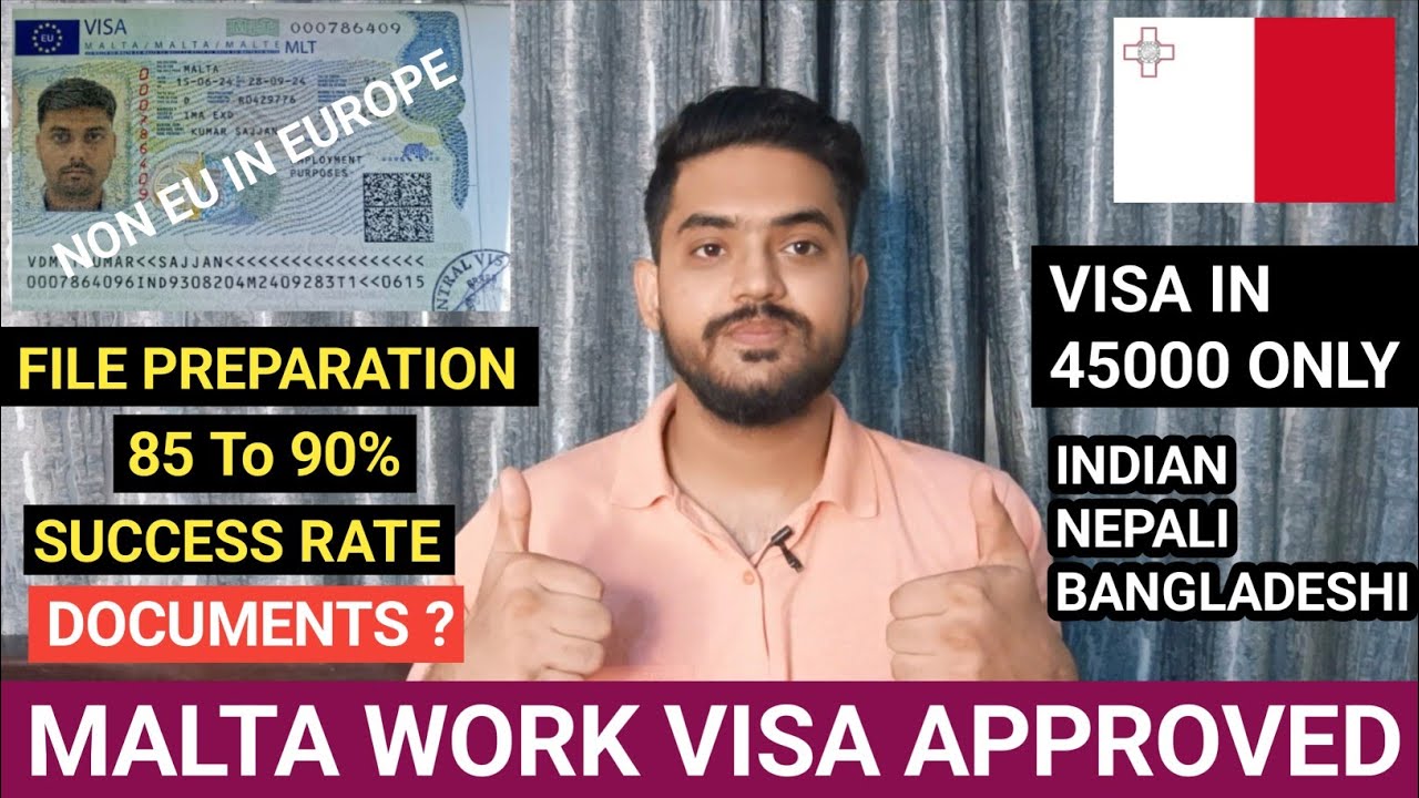 MALTA 🇲🇹 WORK VISA APPROVED IN JUST 45000RS ONLY 😱 MALTA WORK PERMIT ...