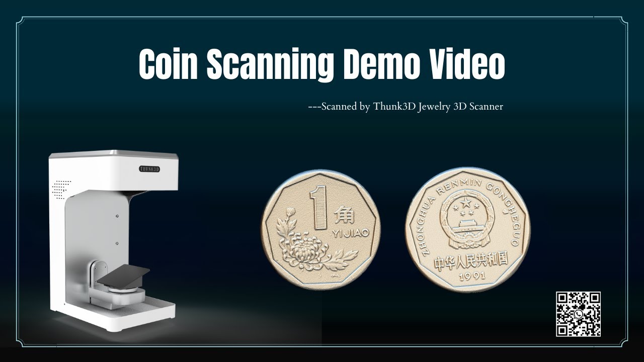 Coin Scanned by Thunk3D Jewelry Scanner - YouTube