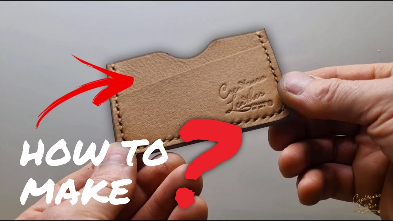 DIY. How to make a cardholder at home ??? Diy leather crafts - YouTube