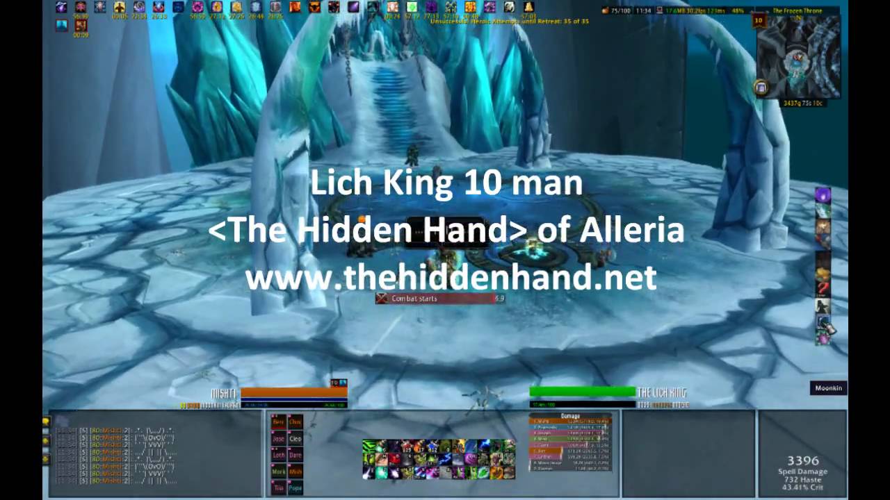 The Hidden Hand vs Lich King 10 man - Part 1 - YouTube