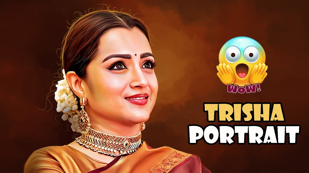 SATISFIED " Photoshop " PROCESS - [DIGITAL ART] Trisha Krishnan ...