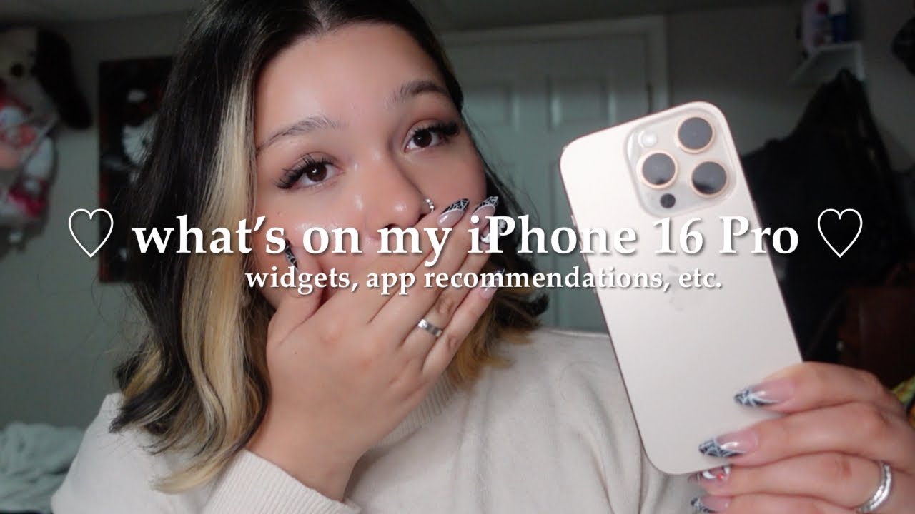 WHAT'S ON MY IPHONE 16 PRO + widgets, app recommendations, and more ...