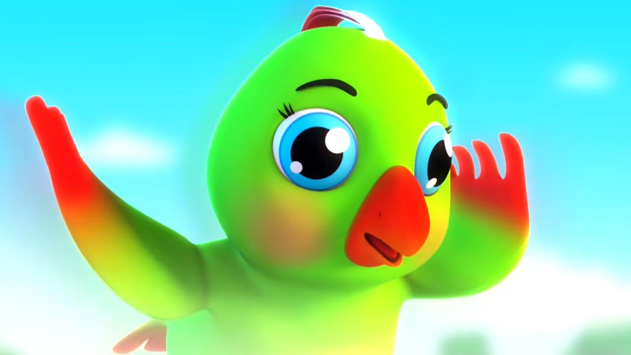 Main Tota Main Tota, मैं तोता मैं तोता, Kids Hindi Rhyme by Chikoo Tv ...