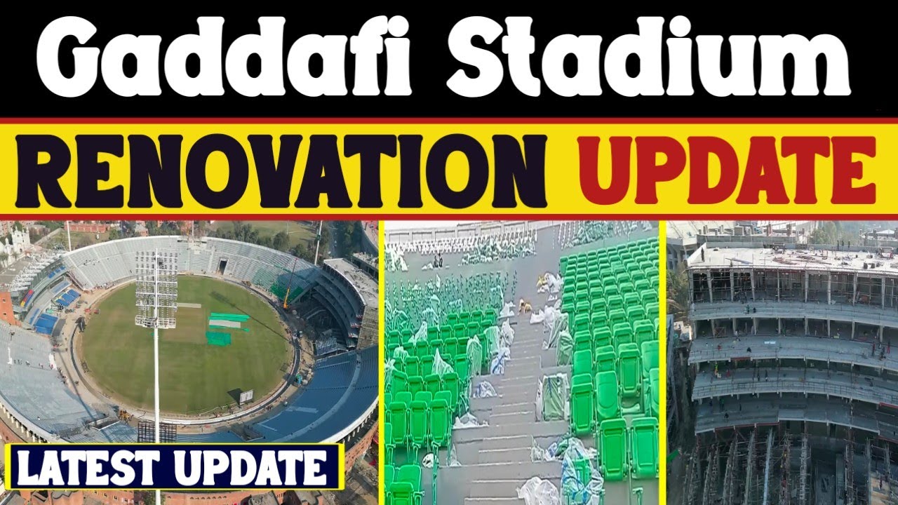 Gaddafi Stadium Chairs installing Progress update |Gaddafi Stadium ...