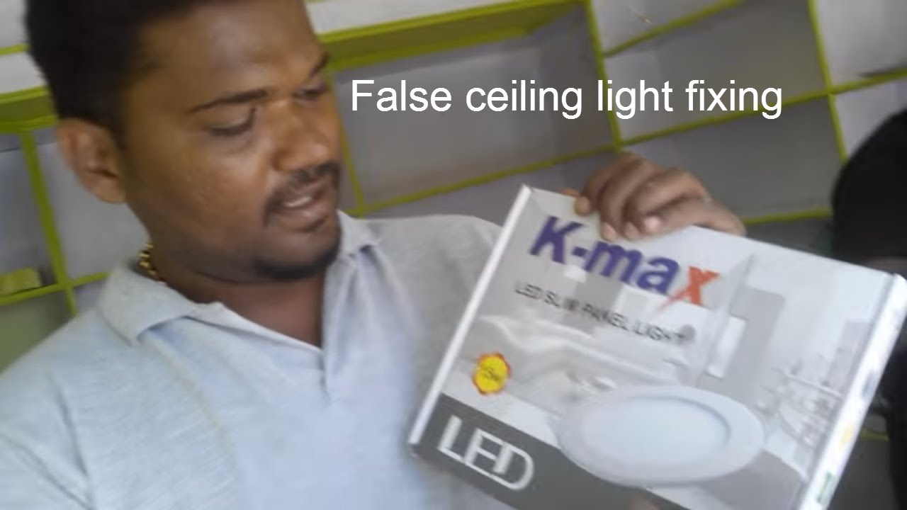 False ceiling light clip fixing - YouTube
