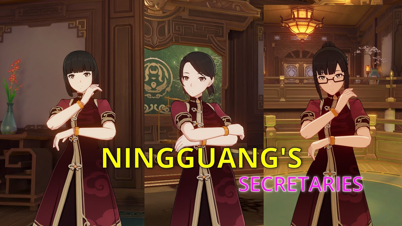 When you realize that all of Ningguang's secretaries... | Genshin ...