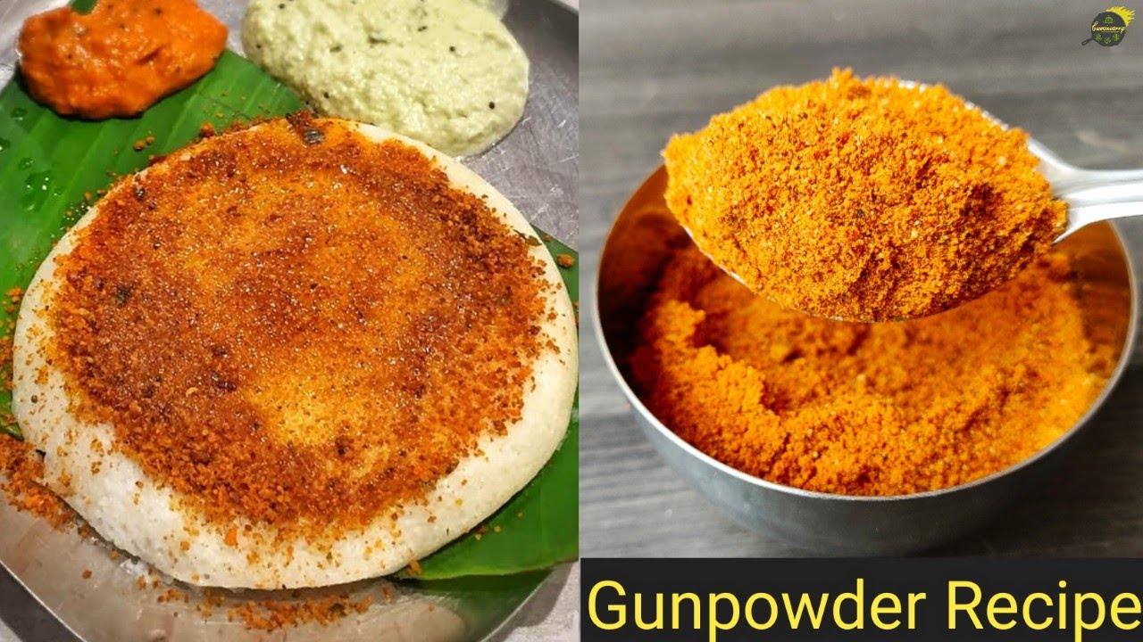 Gunpowder For Masala Dosa | Gunpowder Recipe | How To Make Gun Powder ...