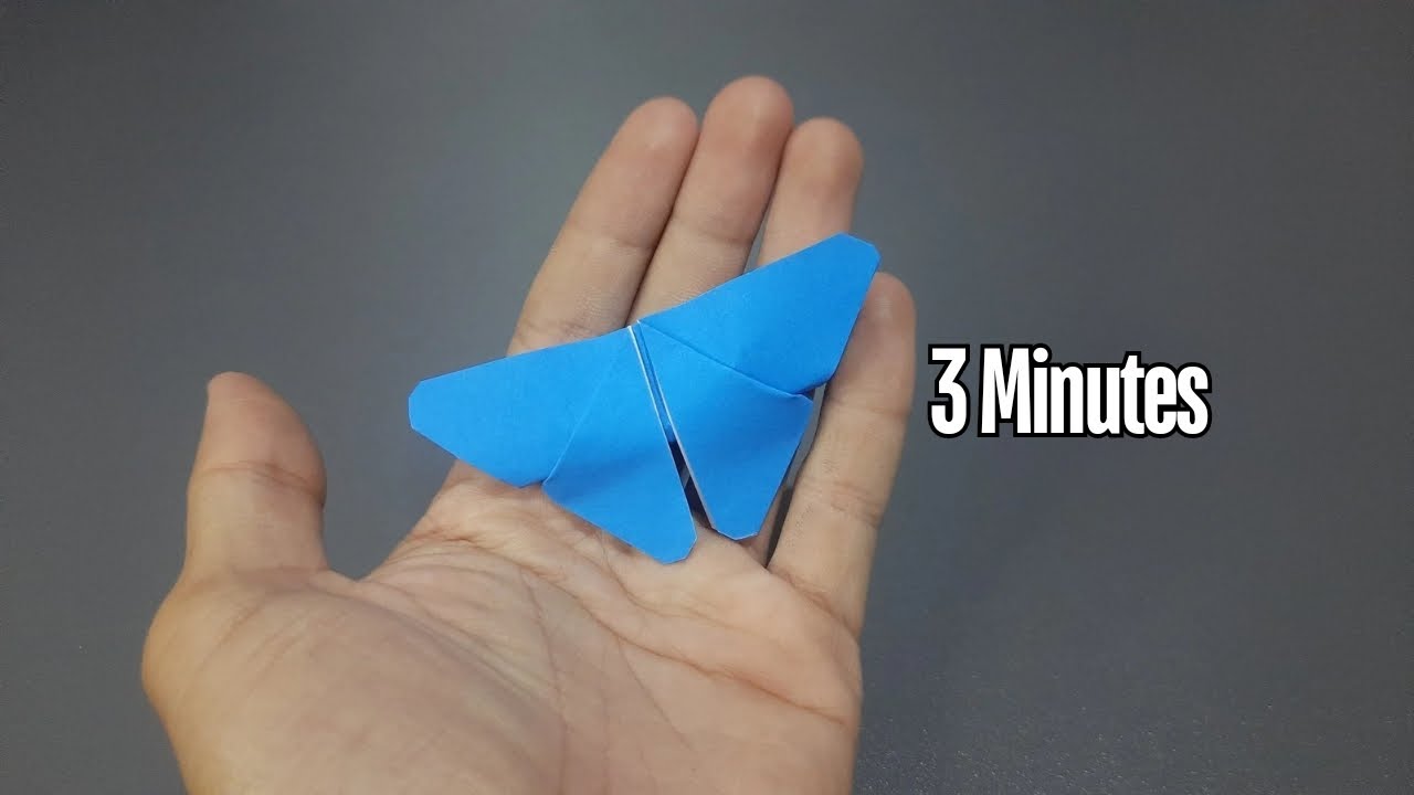 Only 3 Minutes | Easy Origami Mini Butterfly | How To Make a Simple ...