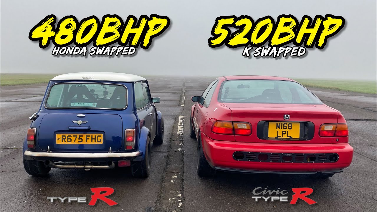 HONDA CREATIONS.. 480HP V TEC TURBO MINI v 520HP BOOSTED CIVIC - YouTube