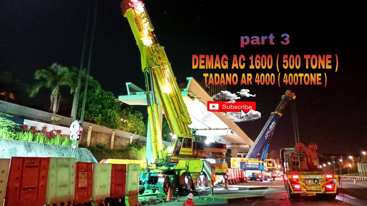 DEMAG AC 1600 & TADANO AR 4000 - YouTube