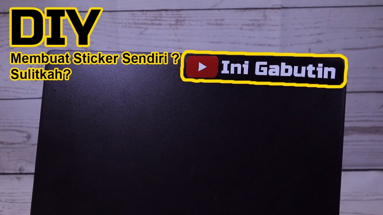 Cara Membuat Stiker Youtube Dengan Mudah |DIY| How to make a youtube ...